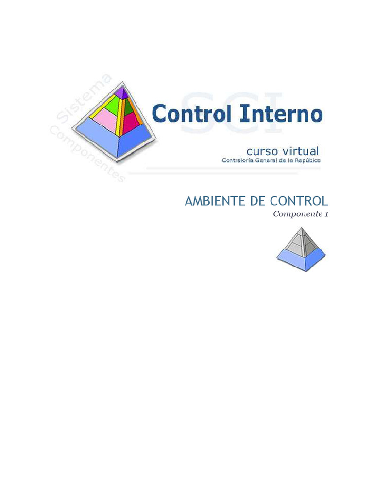 Ambiente de Control - Teoria | PDF | Institución | Gestión de recursos ...