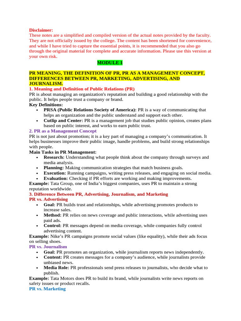 Understanding Public Relations Essentials | PDF | Public Relations ...