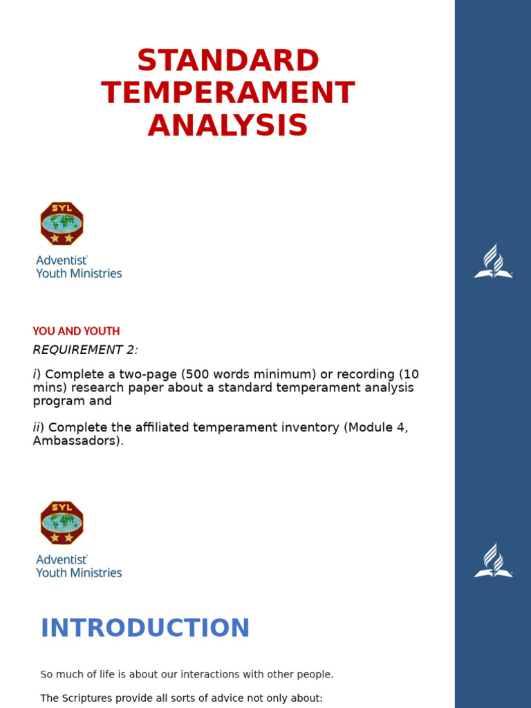 Understanding Standard Temperament Analysis | PDF | Psychology ...