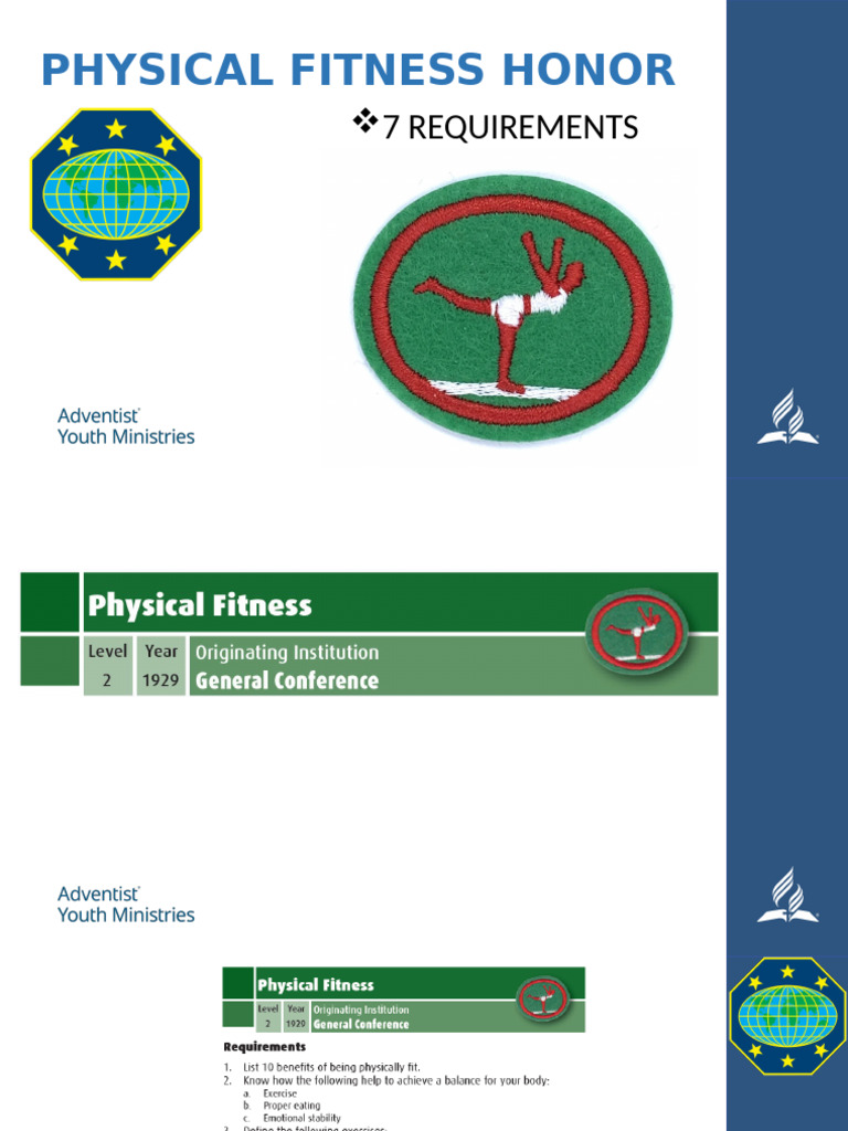 Physical Fitness Honor Requirements | PDF | Strength Training ...