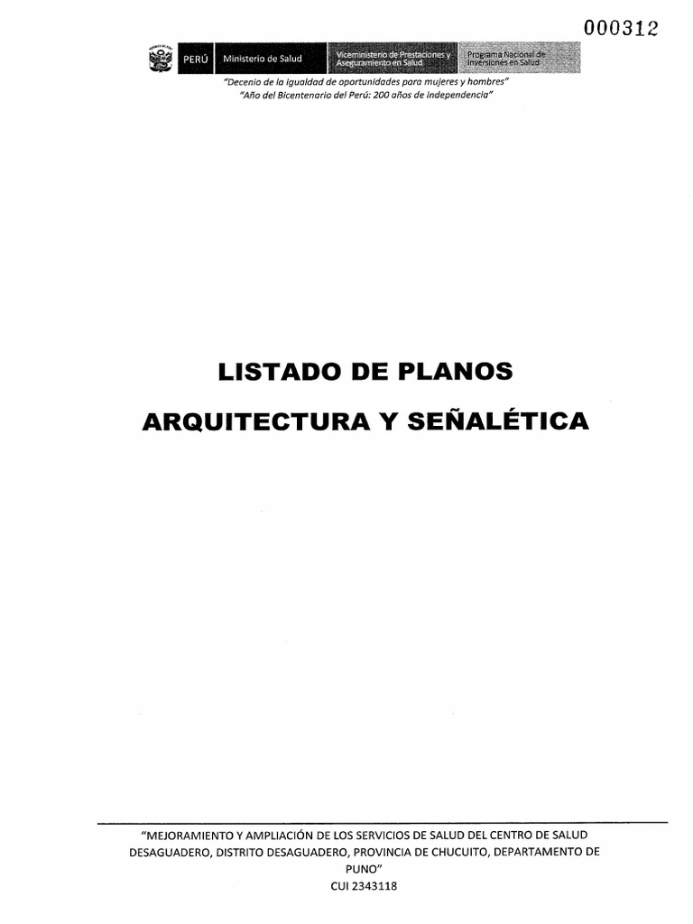 2.ARQ Y SEÑL-LIST.PL(000312-000311)OK | PDF