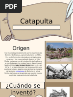 Historia de La Catapulta | PDF | Armas de proyectiles | Proyectiles