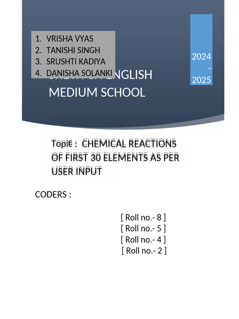 Cover Page and Index | PDF