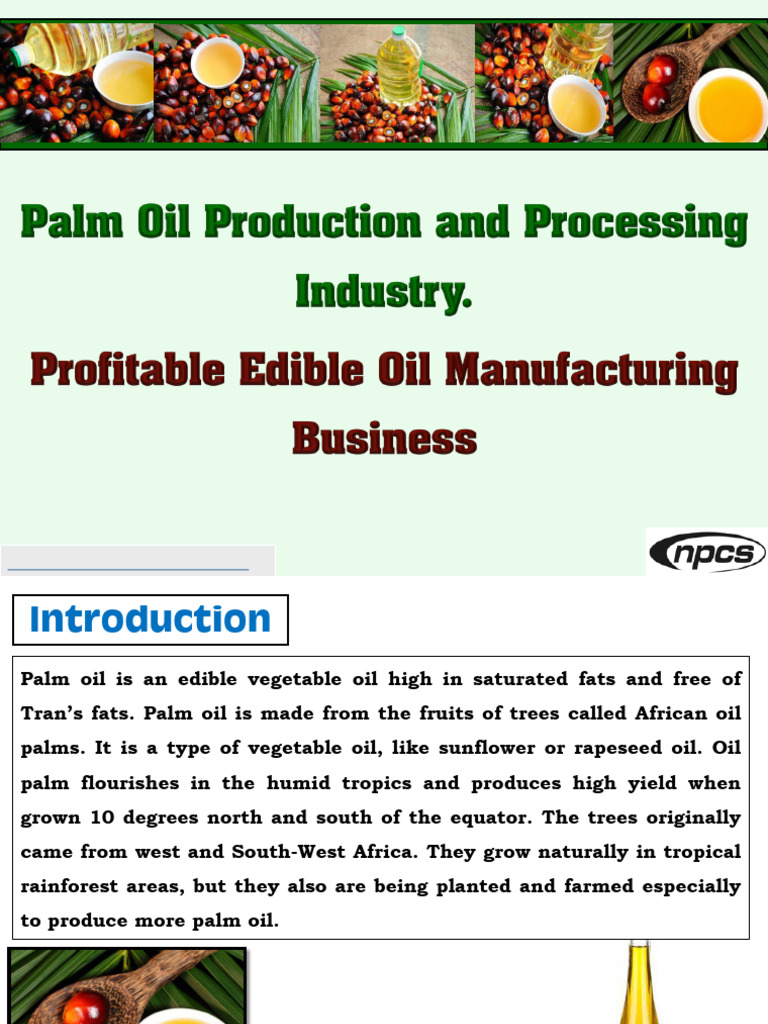 Palm Oil Production Insights in India | PDF | Palm Oil | Biodiesel