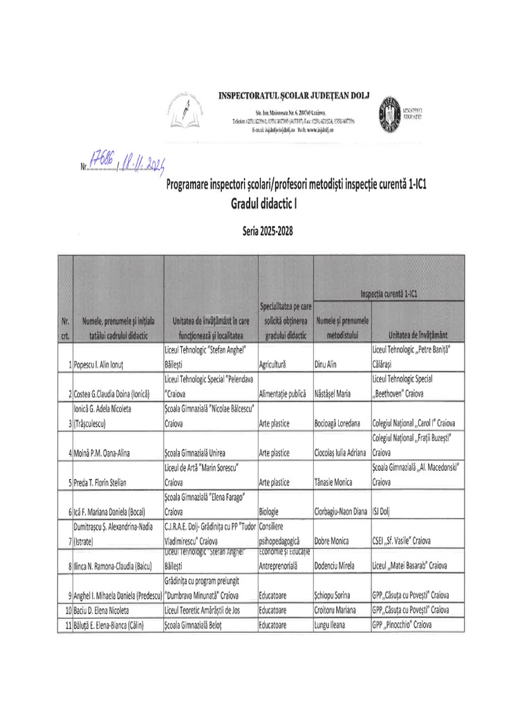Programare IC 1 - Gradul Didactic I | PDF