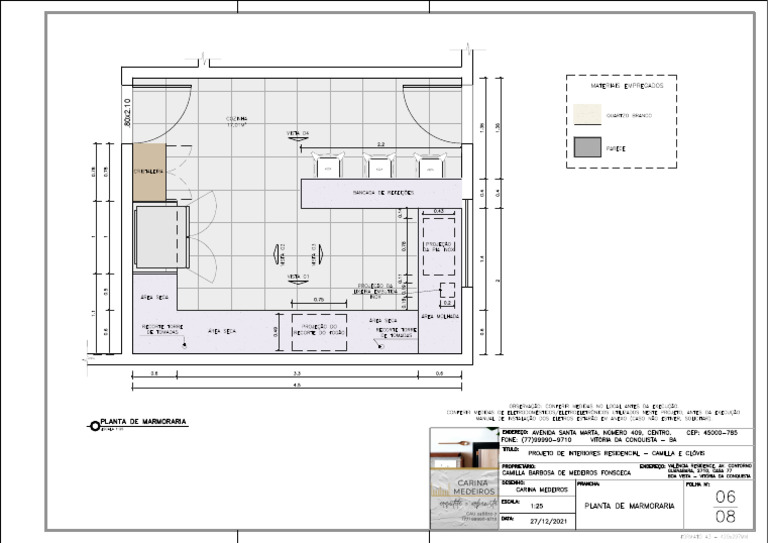 Planta de Layout - Marmoraria | PDF