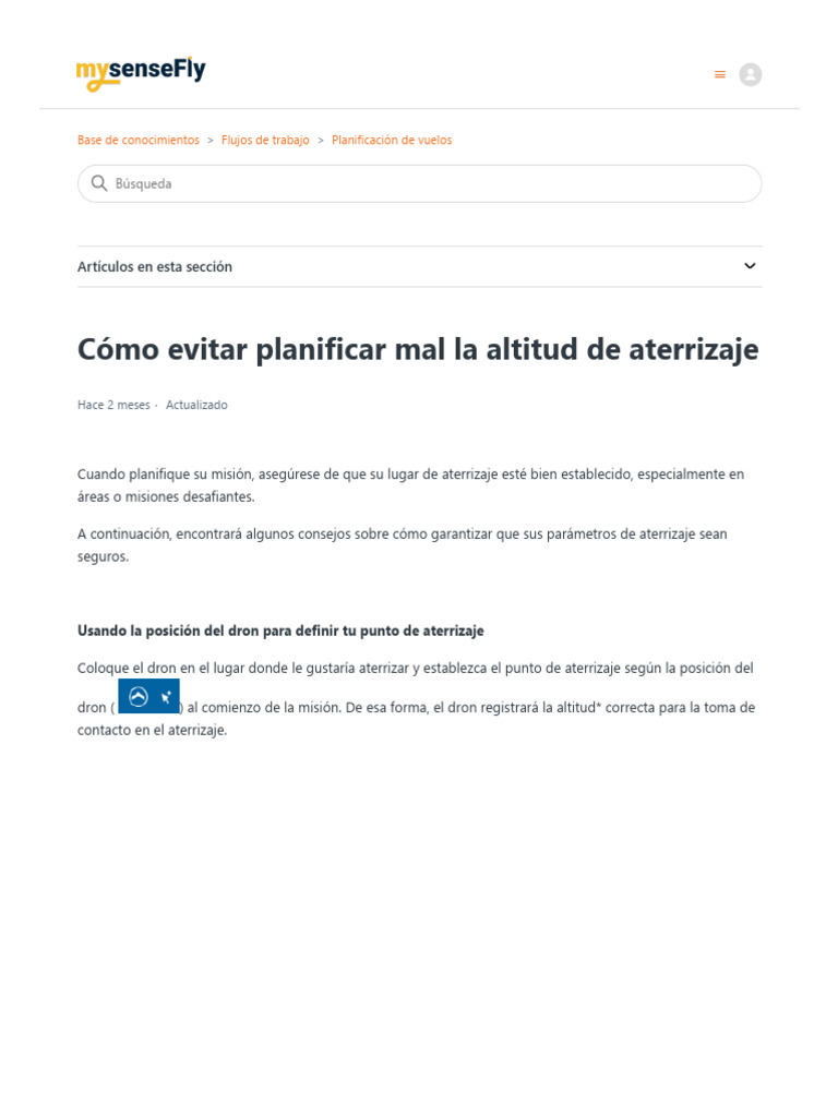 Cómo evitar una mala planificación de la altitud de aterrizaje | PDF | Vehículo aéreo no ...