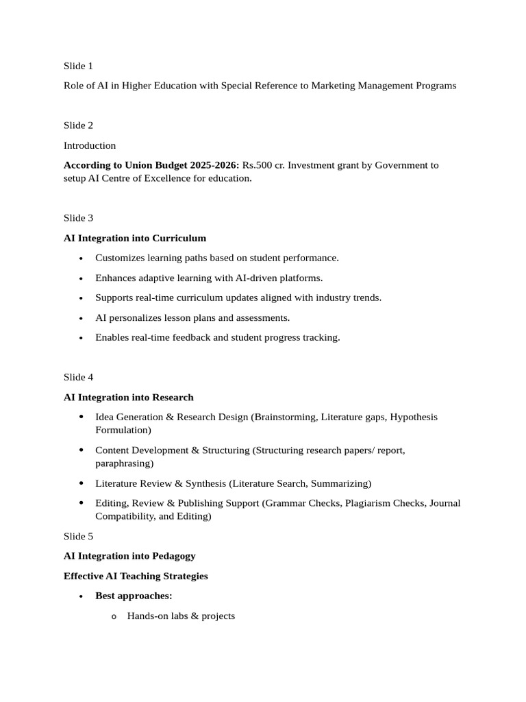 Presentation Outline | PDF | Artificial Intelligence | Intelligence (AI ...