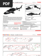 Helicopter Papercraft Model Guide | PDF