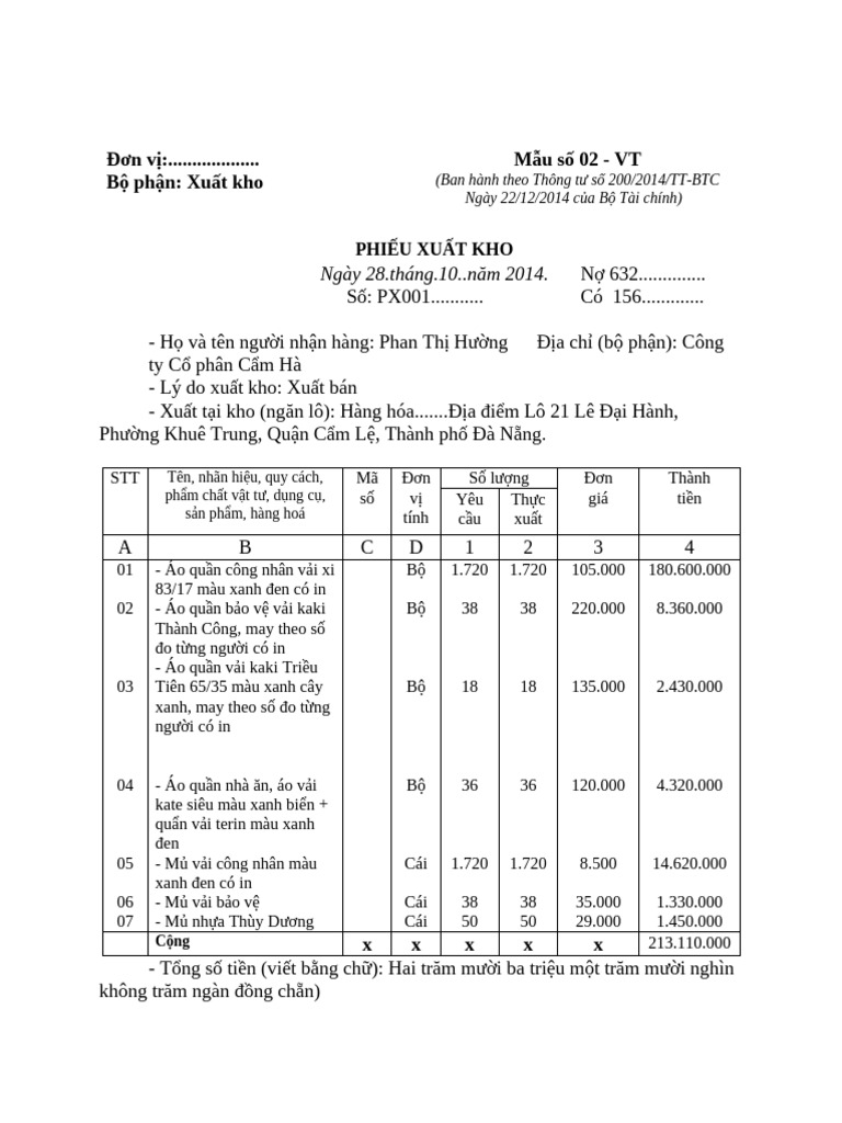 Phieu-xuat-kho_1108134022 | PDF