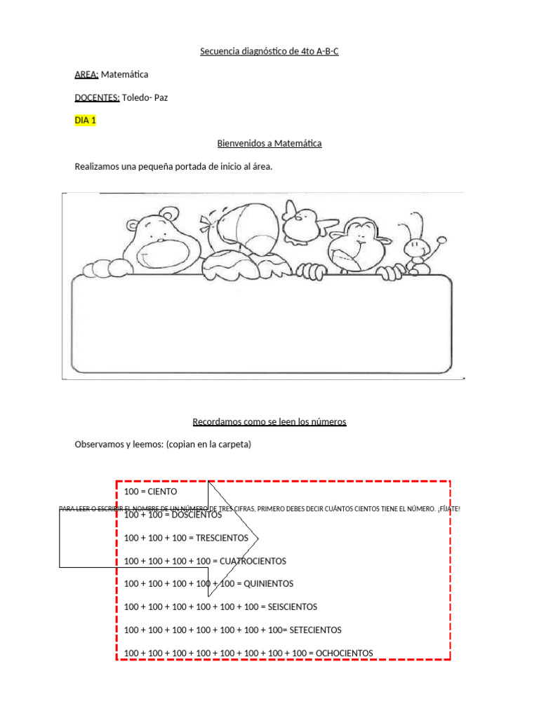 Secuencia diagnóstico de 4to ABC MATE 2025 | PDF | Dinero | Moneda