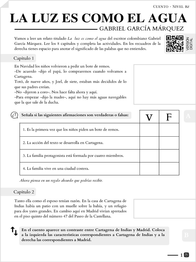 La Luz Es Como El Agua - Gabriel García Márquez (v.1.0) | PDF
