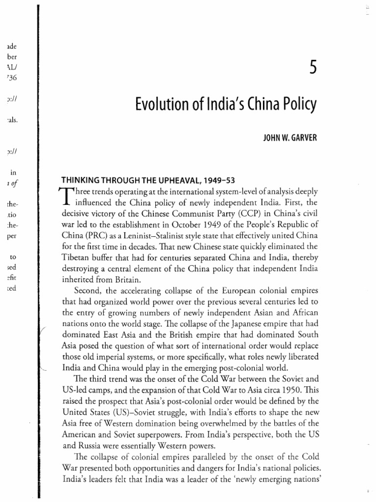 chaptr5 Indias foreign Policy Sumit Ganguly | PDF