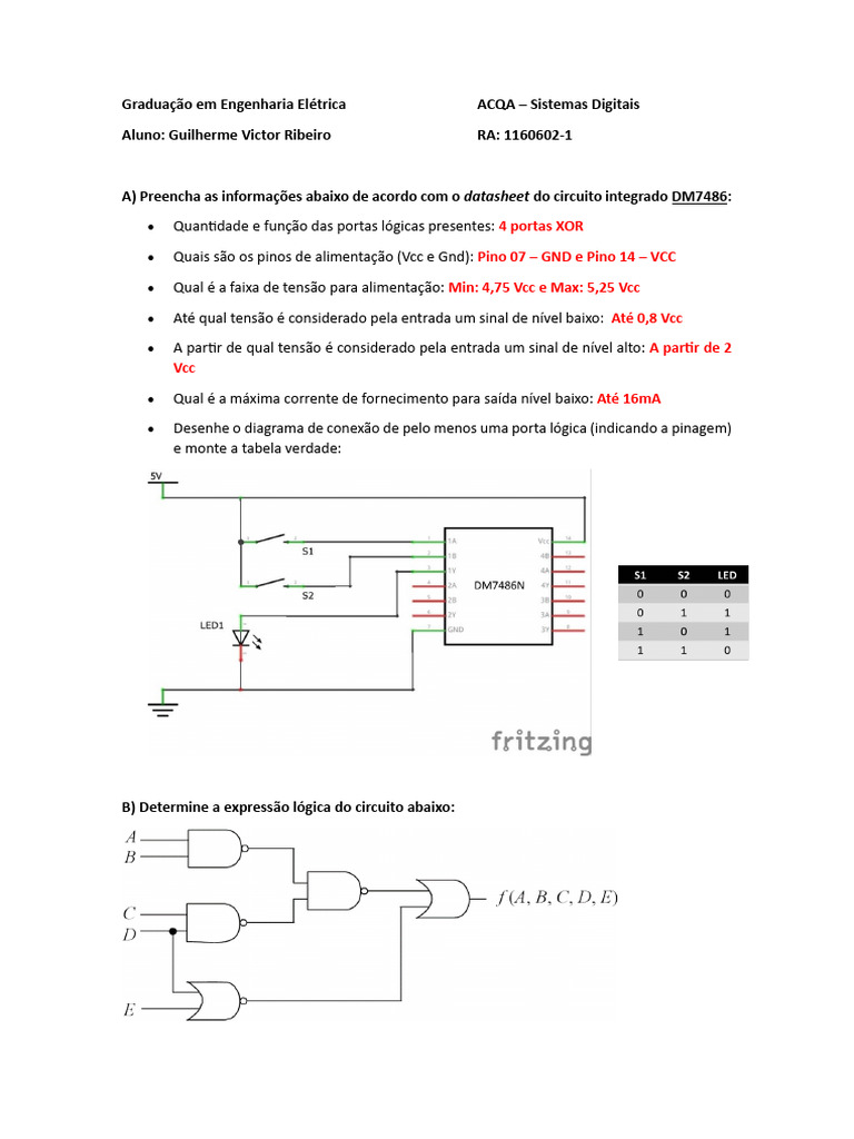 ACQA – Sistemas Digitais | PDF