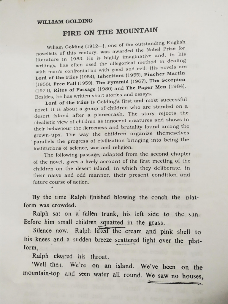 Fire On The Mountain - Text | PDF