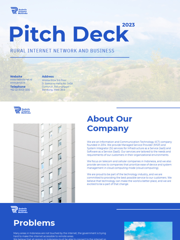Pitch Deck Radmila JANUS | PDF | Internet | Cloud Computing