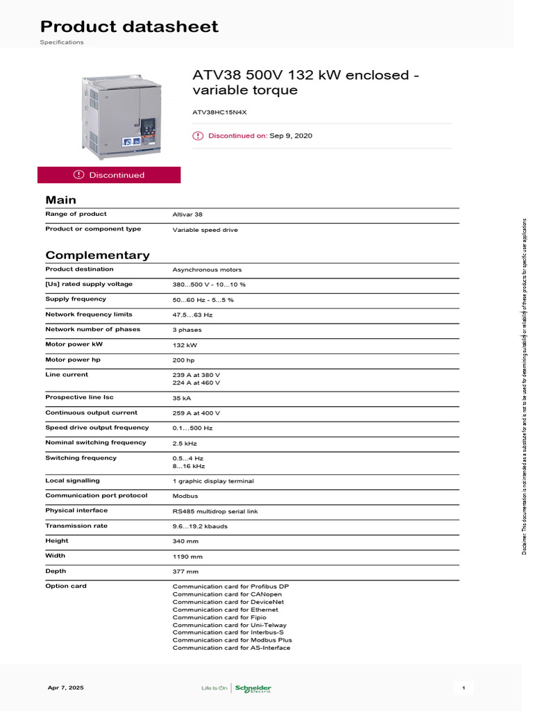 Altivar 38 Variable Speed Drive Manual | PDF | Electric Motor ...