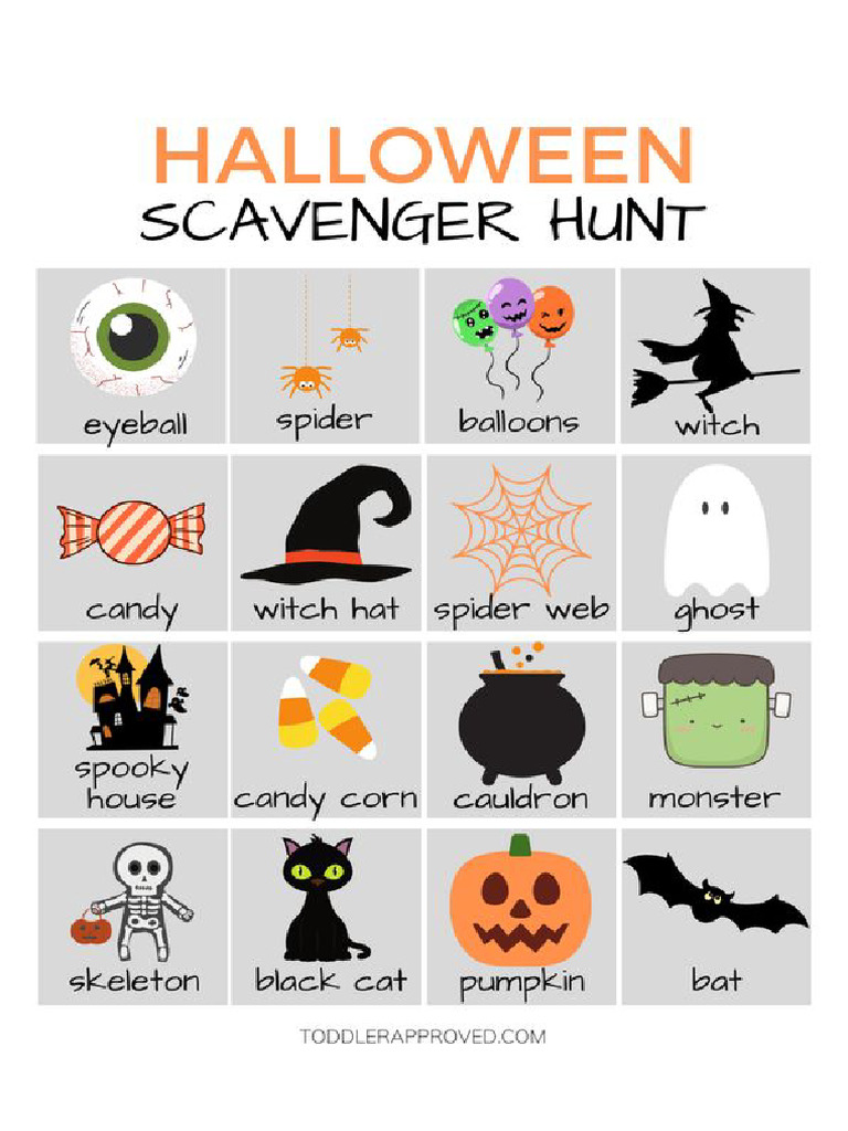 Halloween Scavenger Hunt | PDF