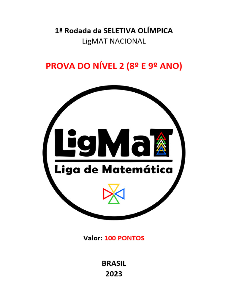 1 Rodada - Nível 2 - 2023 - Cópia | PDF | Maçã