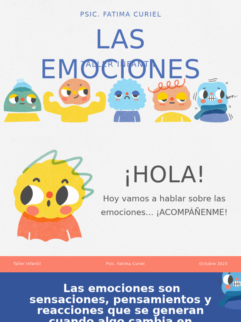 Presentación Infantil Emociones | PDF | Las emociones | Asco