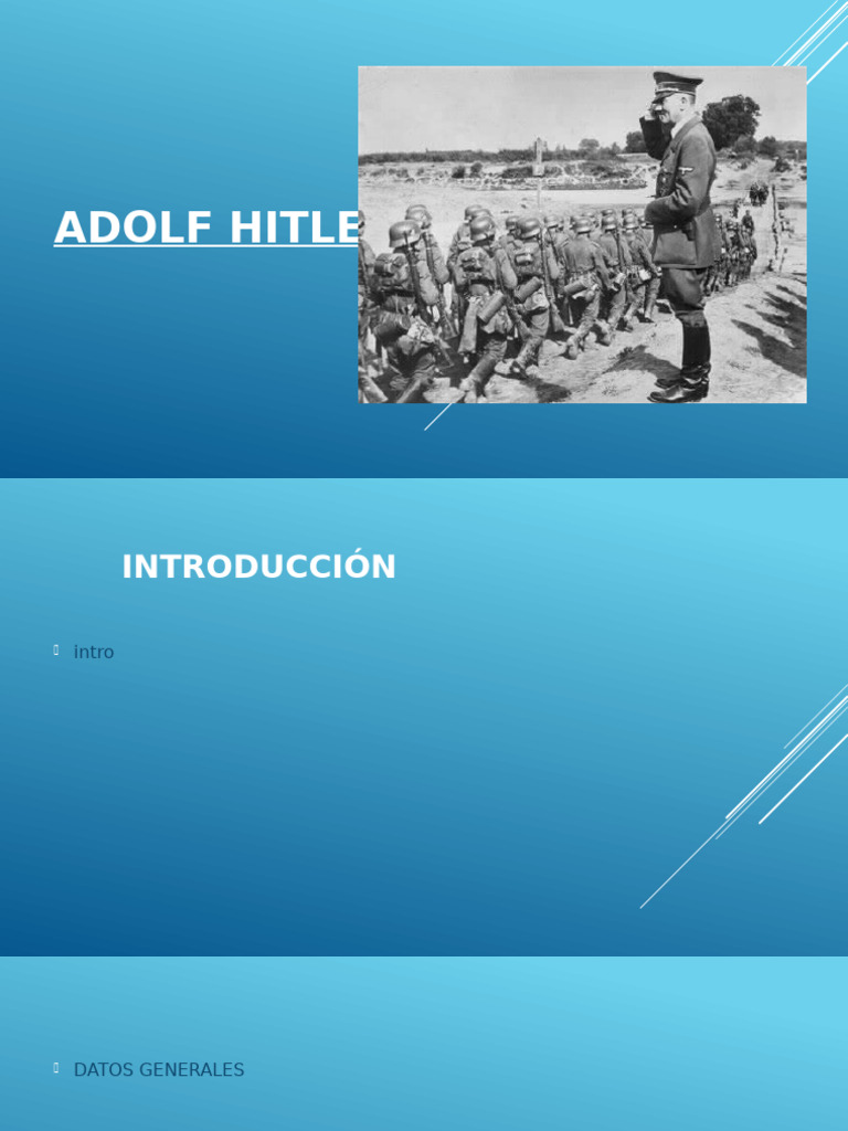 Vida y legado de Adolf Hitler | PDF