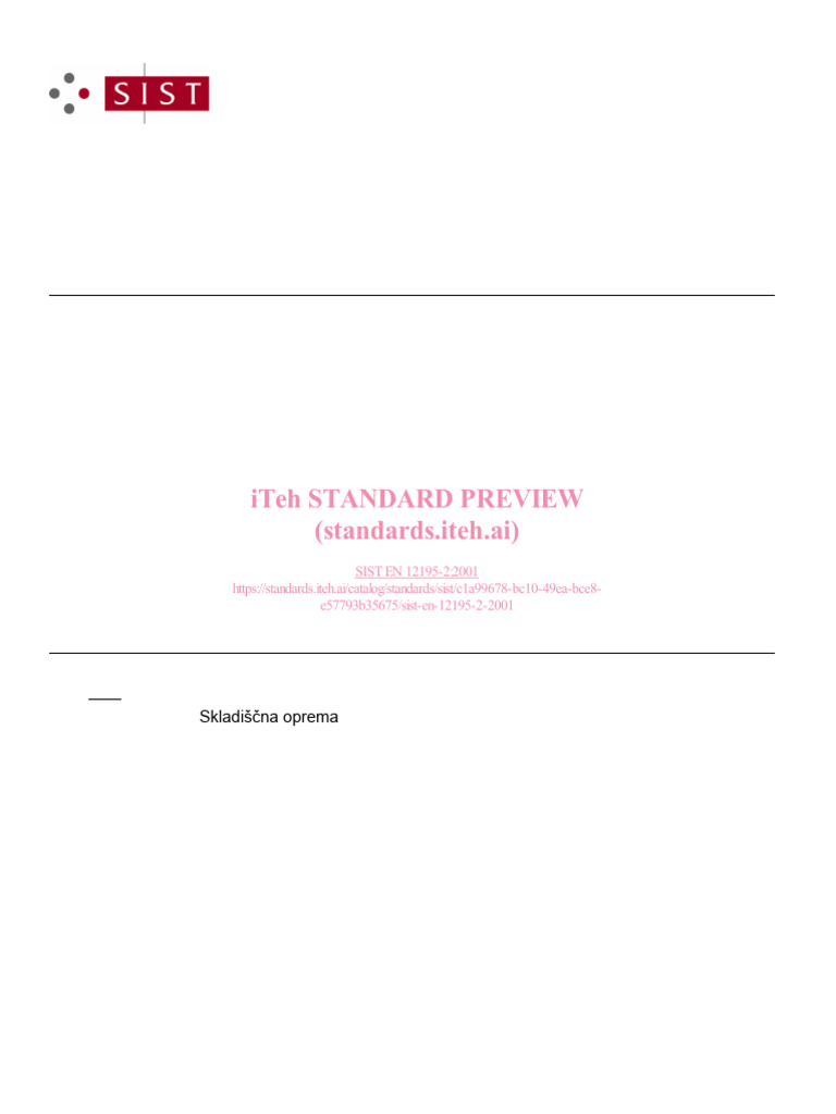 EN 12195-2:2001 Cargo Safety Standard | PDF