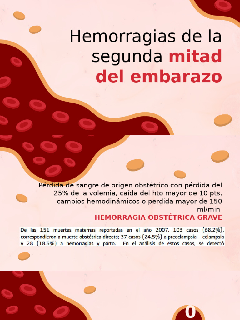 Hemorragias de La Segunda Mitad Del Embarazo | PDF | El embarazo | Parto