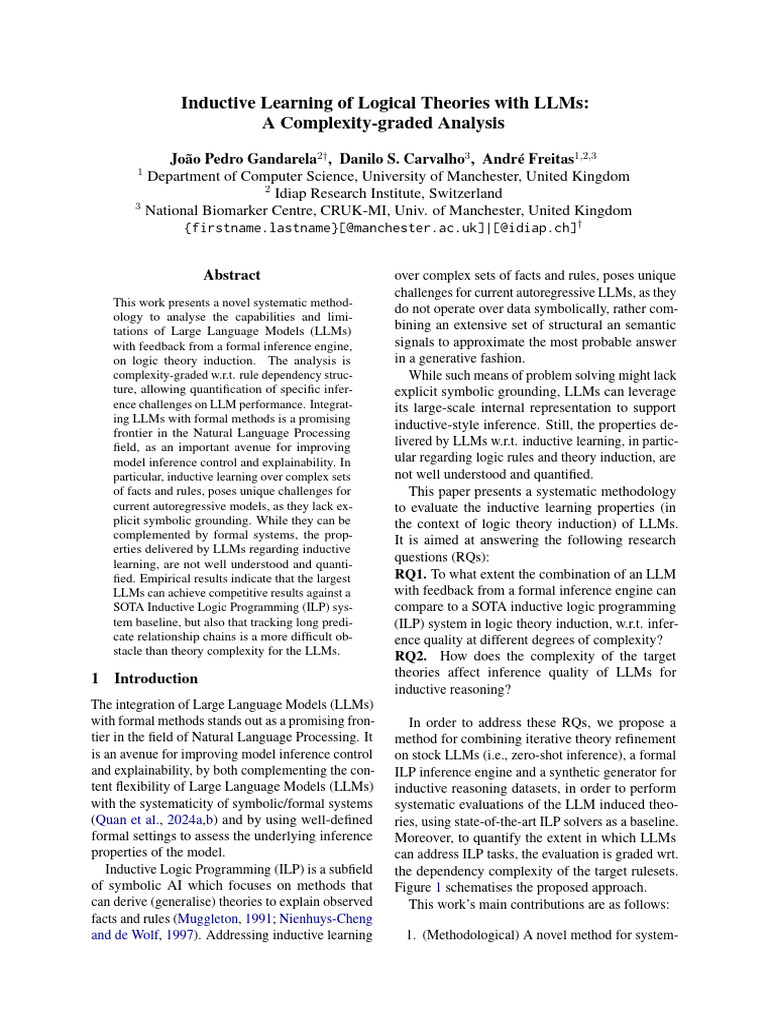 Inductive Learning of Logical Theories | PDF | Logic | Theory