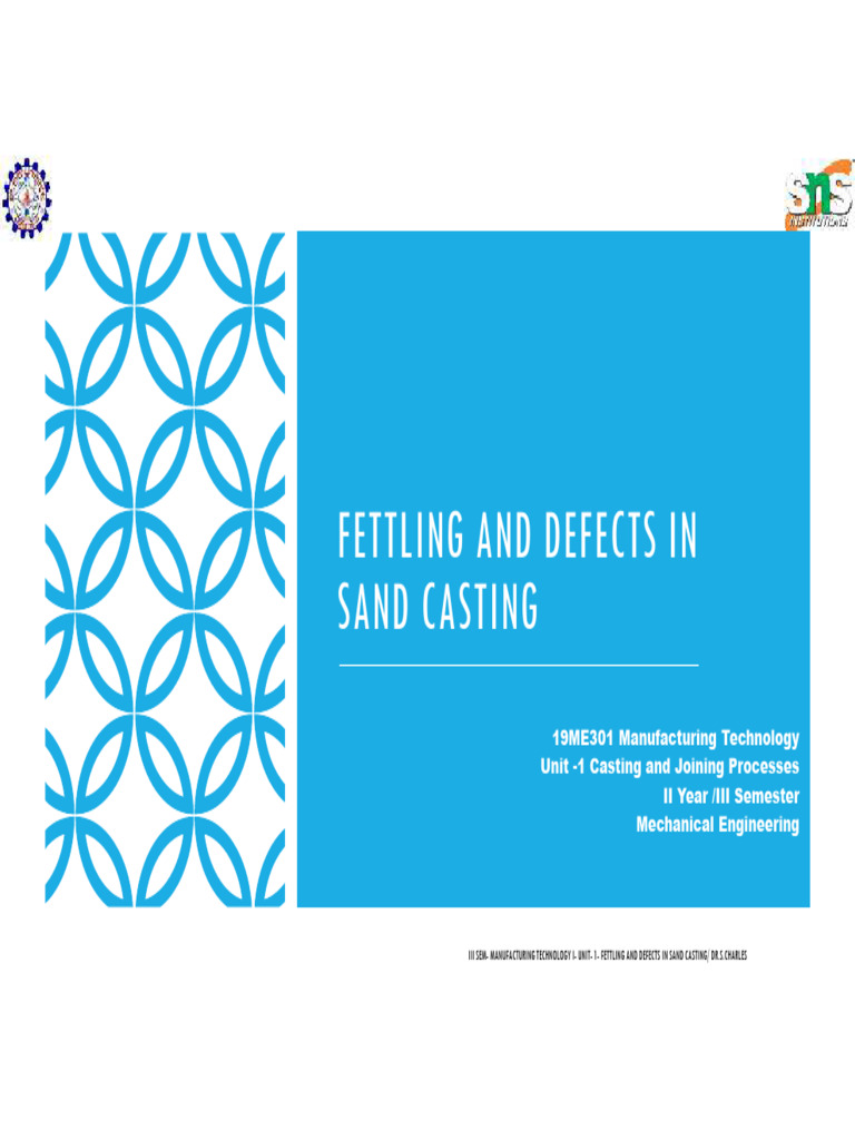 Fettling Process in Sand Casting | PDF | Building Engineering | Metallurgy