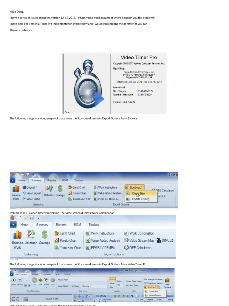 Timer Pro Version 12 Bugs Gaps | PDF