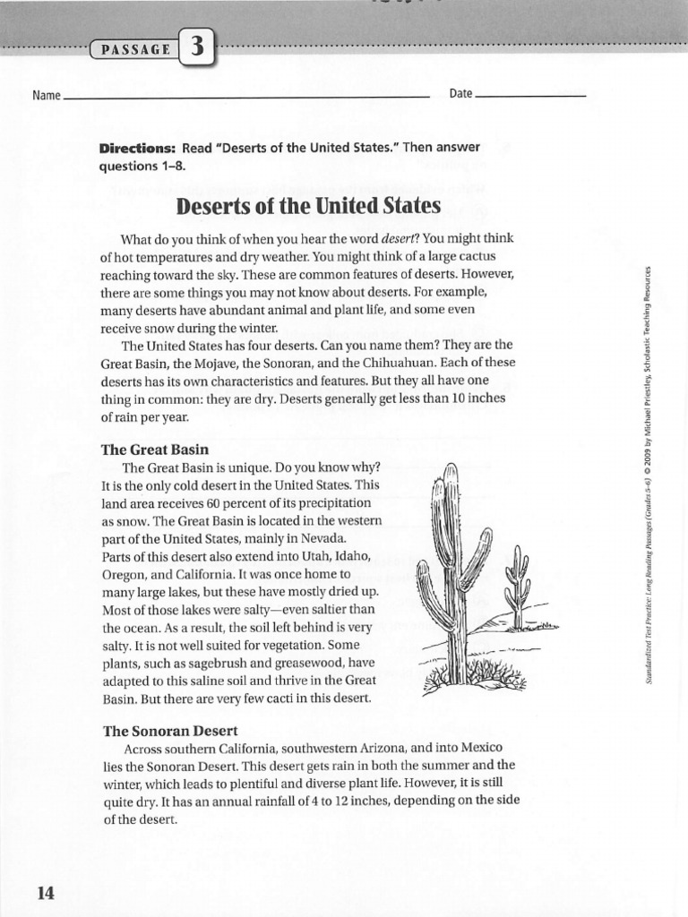 3 Deserts of The United States | PDF