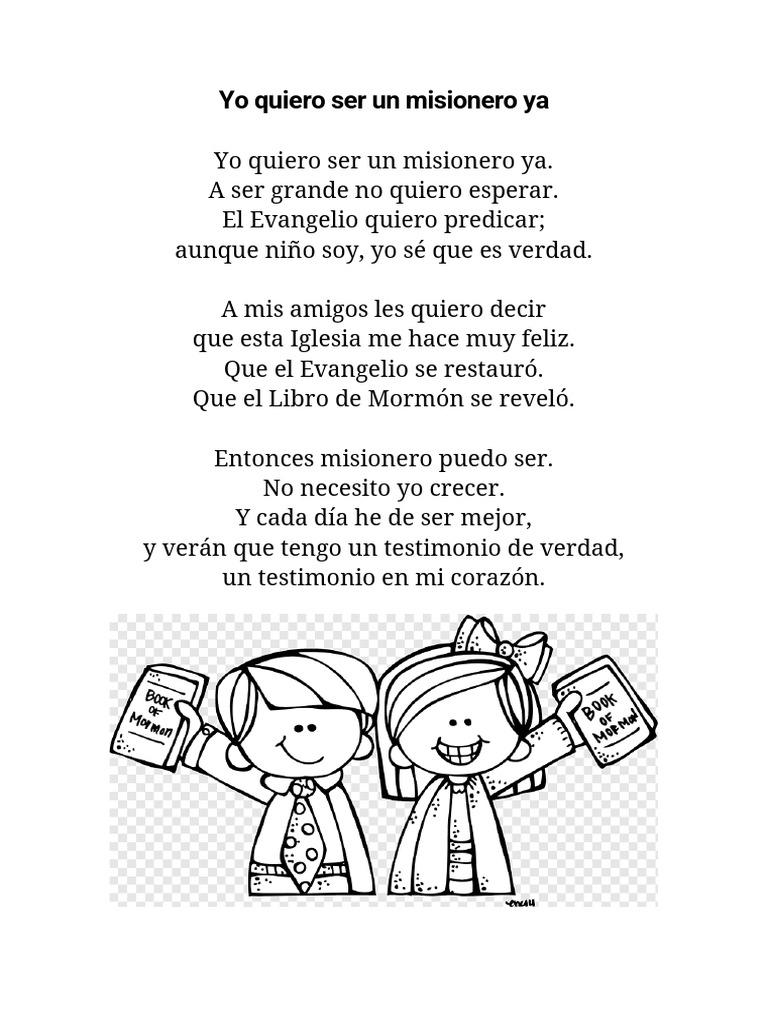 Yo Quiero Ser Un Misionero Ya | PDF
