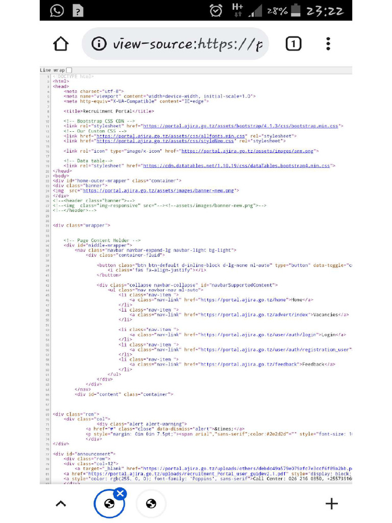 Ajiraportal Source Code | PDF