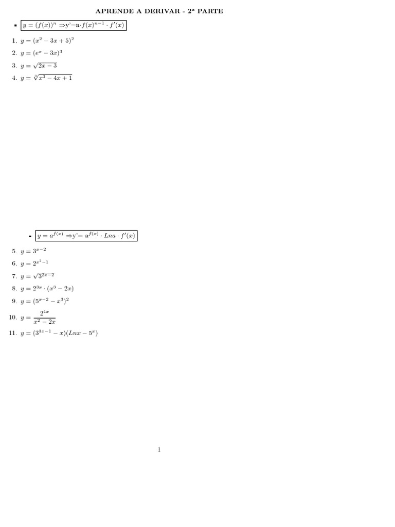 Aprende A Derivar 2 Parte-1 | PDF