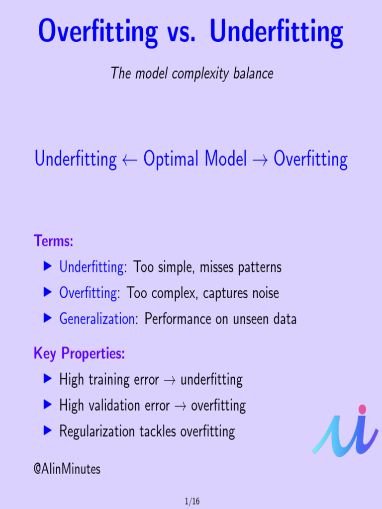 Overfitting Vs Underfitting | PDF | Statistical Analysis | Teaching Mathematics