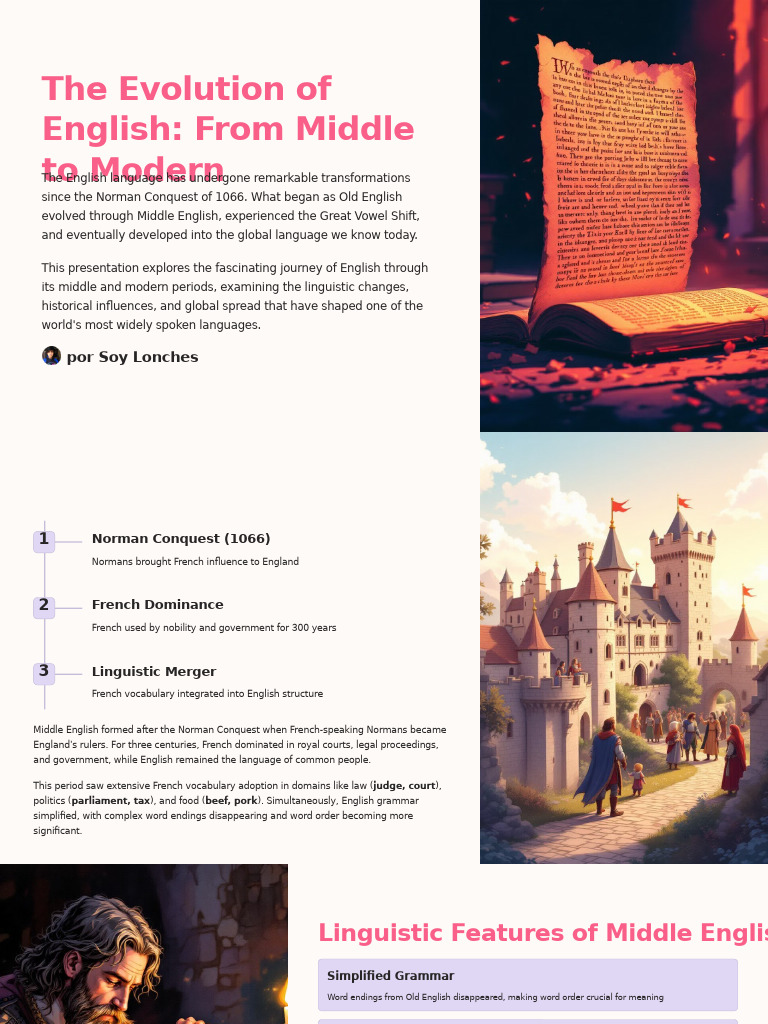 The Evolution of English | PDF | English Language | Dialect