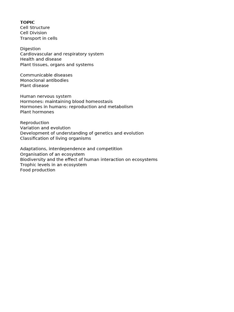 Gcse Revision Plan | PDF