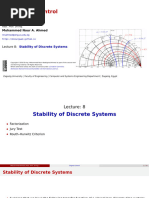 Jury Stability Test | PDF | Stability Theory | Control Theory