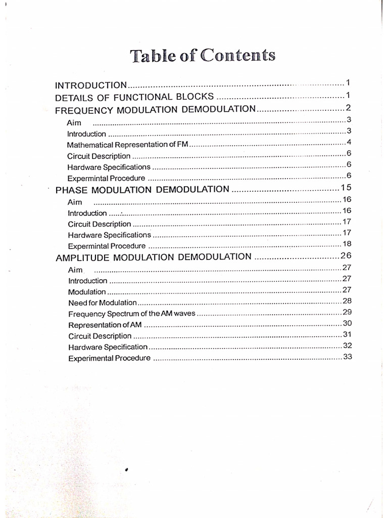 Communication System Lab Manual | PDF