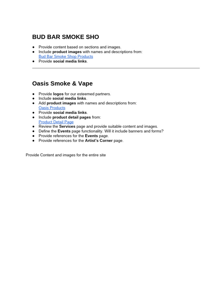 Bud Bar Edits | PDF