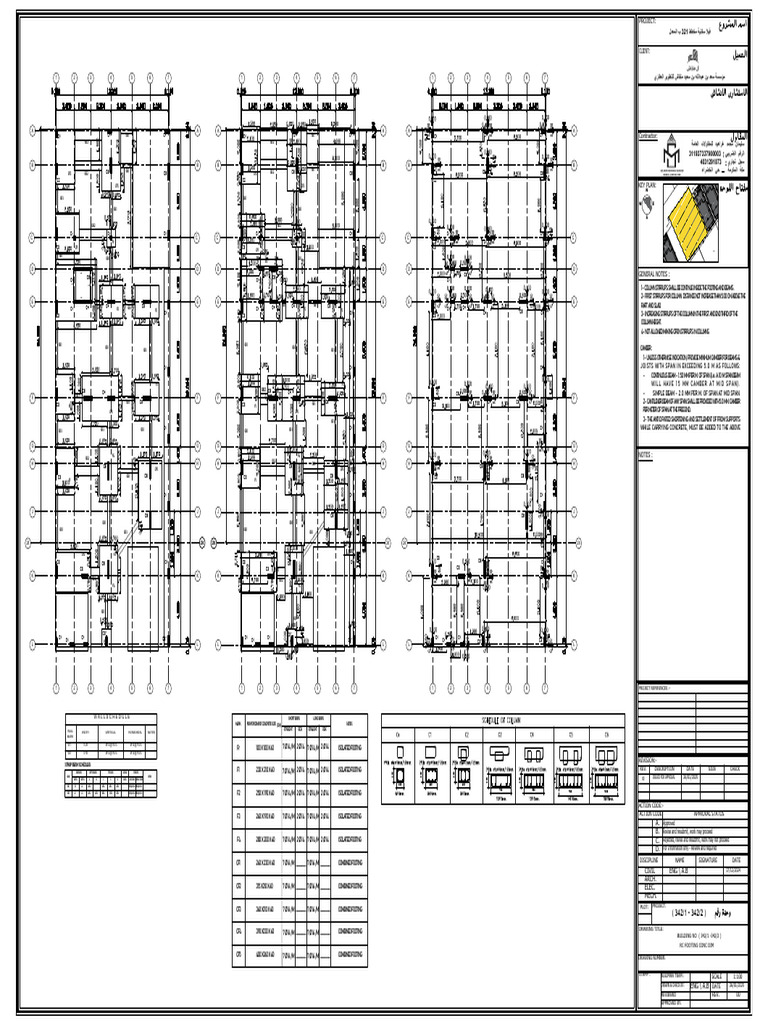 RC FOOTING CONC DIM-A1 | PDF