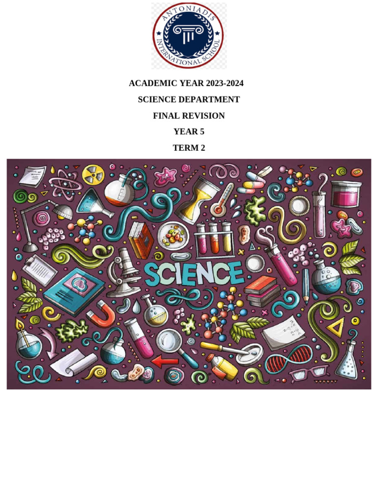 Year 5 Science Final Revision Term 2 | PDF