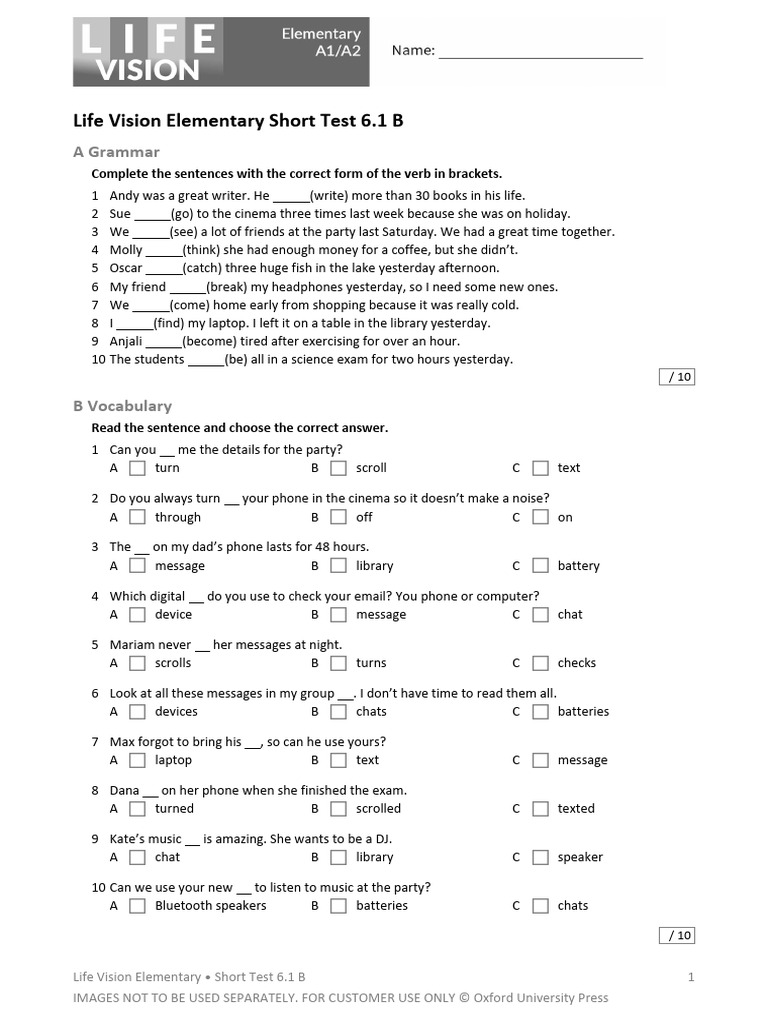 Lif Visi Ele Short 6-1b-300dpi | PDF