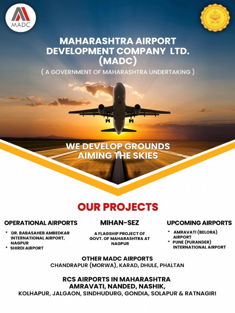 Maharashtra Airport Development Overview | PDF | Aviation | Transport