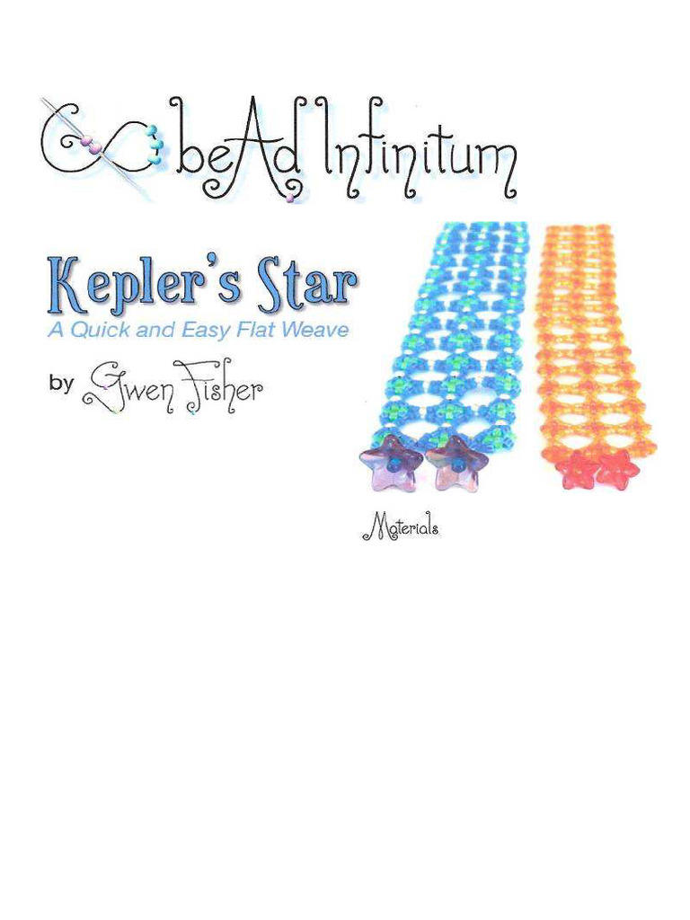Kepler's Star by Bead Infinitum | PDF | Beadwork | Bead