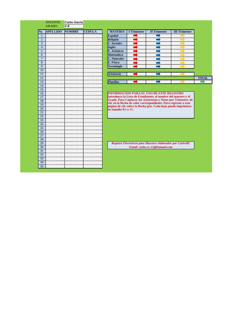 Registro Electrónico de Notas MAESTRO | PDF