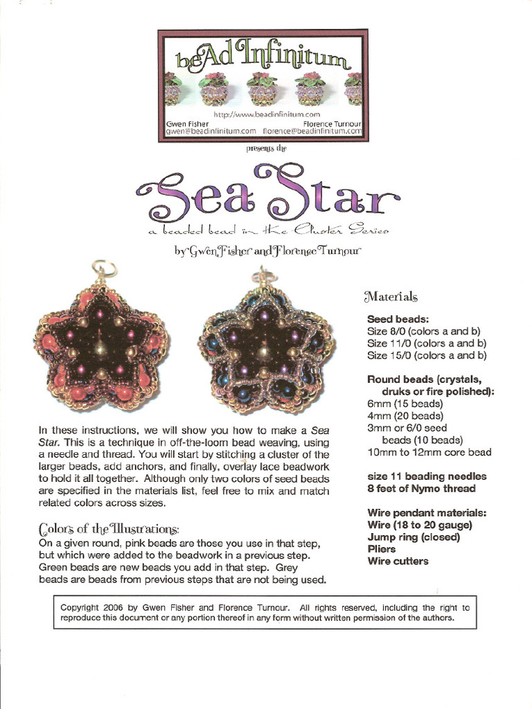 Sea Star by Bead Infinitum | PDF