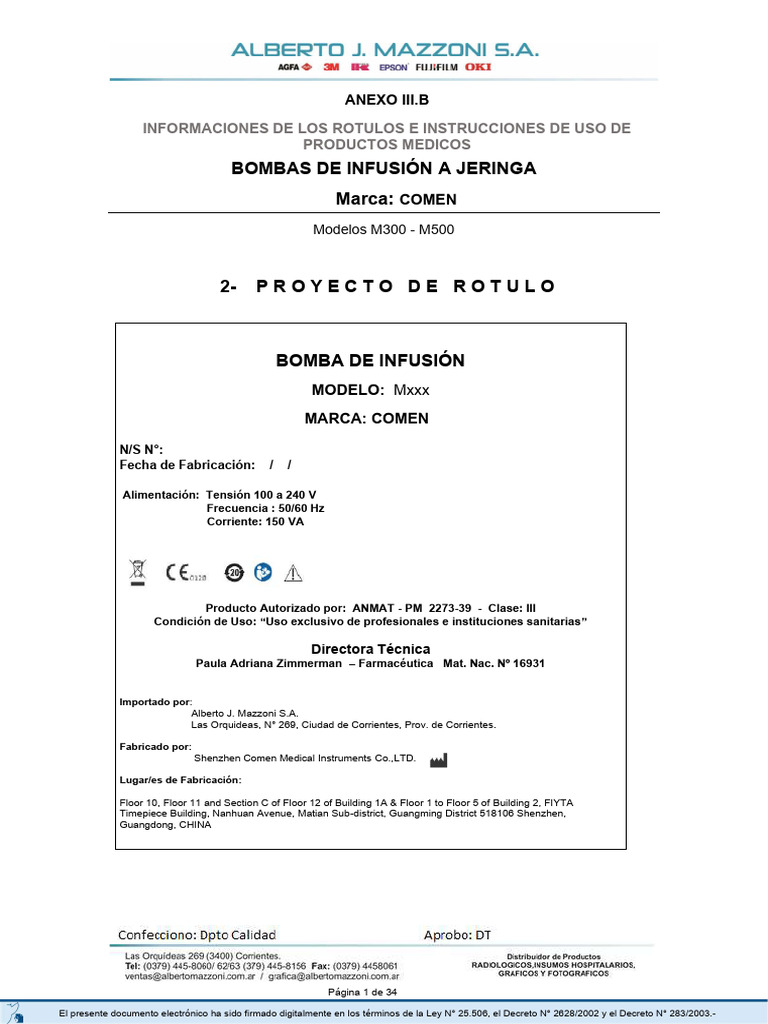 If-2022-76542582-Apn-Inpm Anmat | PDF | Fuente de alimentación ...
