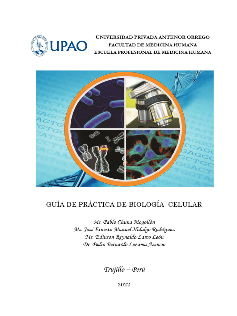 Manual Practicas Biologia Celular 2022-10 MEHU | PDF | Proteínas | Enzima