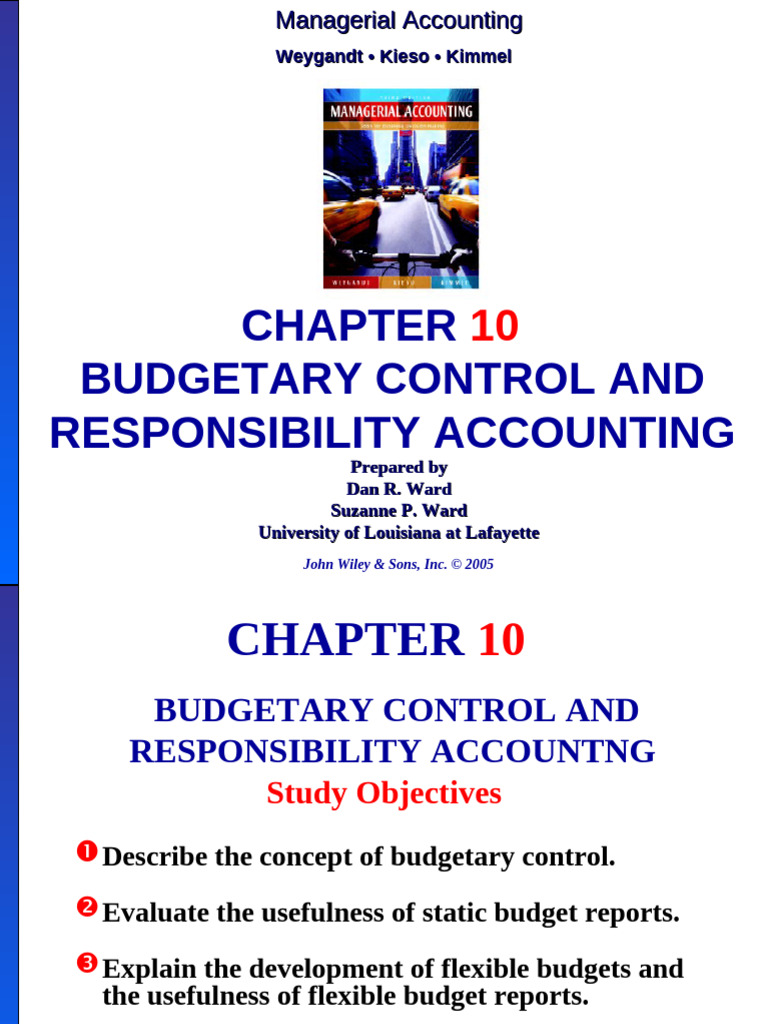 Ma Budgetary Control And Responsibility Accounting Pdf Budget
